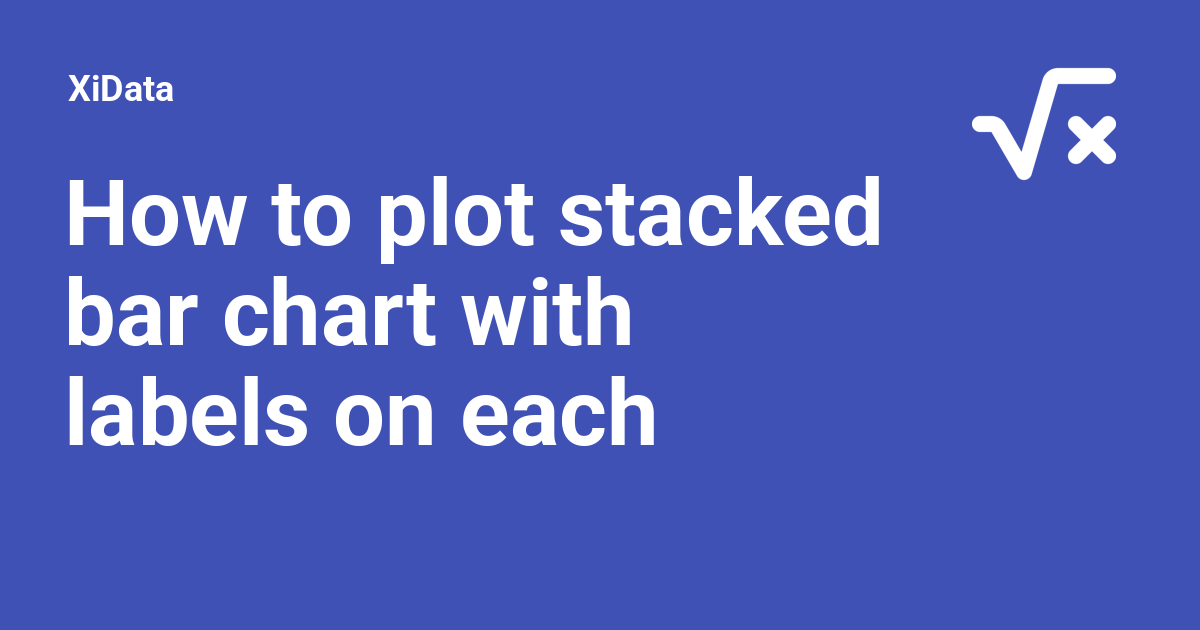 How to plot stacked bar chart with labels on each fraction in python ...